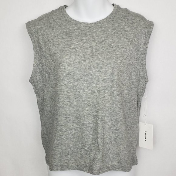 Frame Denim | Tops | Frame Le High Rise Grey Muscle Tee Shirt | Poshmark